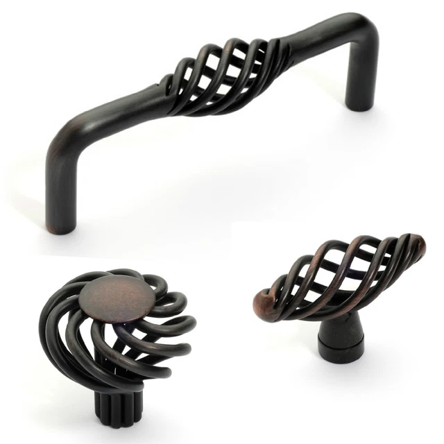 Cosmas 7063 Orb Oil Rubbed Bronze Braided Cabinet Hardware Handle Pull ...