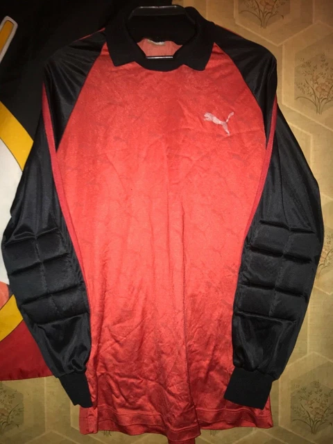 VINTAGE PUMA RETRO Goalkeeper Jersey Old Model Mens Size S £25.00 ...