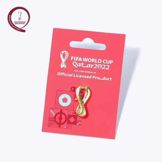 FIFA WORLD CUP Qatar 2022 mascot La'eeb pin badge LOGO football Venues ...