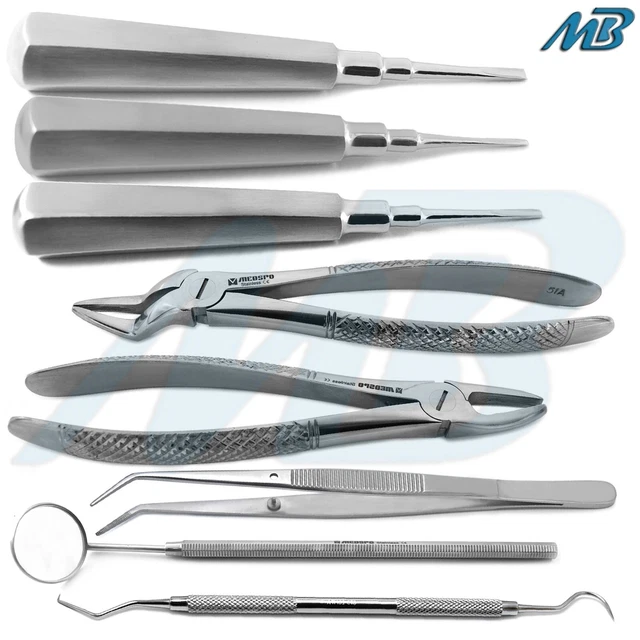 SURGICAL COUPLAND ROOT Elevators Tooth Extraction Forceps Cotton ...