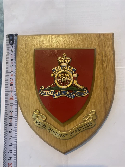 ROYAL ARTILLERY BRITISH Army regimental plaque shield $40.12 - PicClick AU