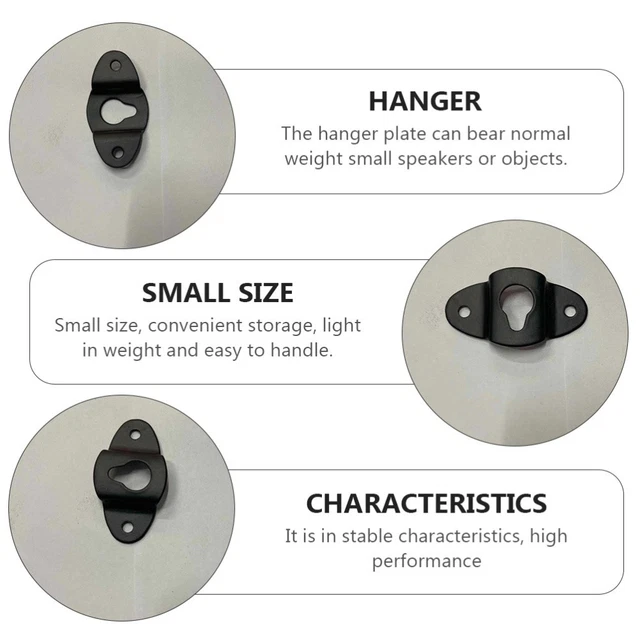 10 PCS SURROUND Sound Box Audio Hook Wall Mount Bracket Speaker Hooks ...