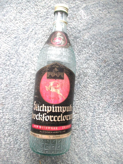 ALTE DDR SCHNAPSFLASCHE "Stichpimpulibockforcelorum" - 0,7 l - selten ...