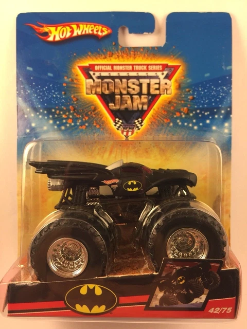HOT WHEELS MONSTER Jam Monster Truck BATMAN BATMOBILE 42/75 2008 Die ...