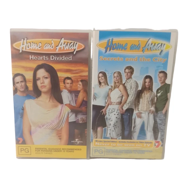 HOME & AWAY VHS (2) Tapes Bundle Lot Hearts Divided Secrets City Summer ...