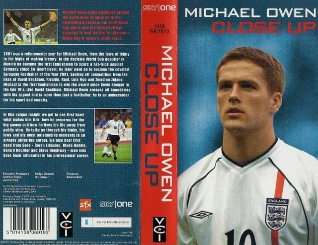 VHS VIDEO MICHAEL Owen Close Up. 2002. Football. Life on and off the ...