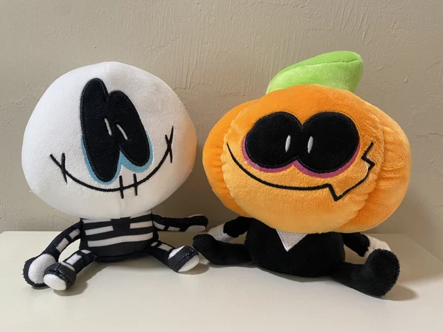 NEW GENUINE SPOOKY Month Skid and Pump Friday Night Funkin Plush Toy ...