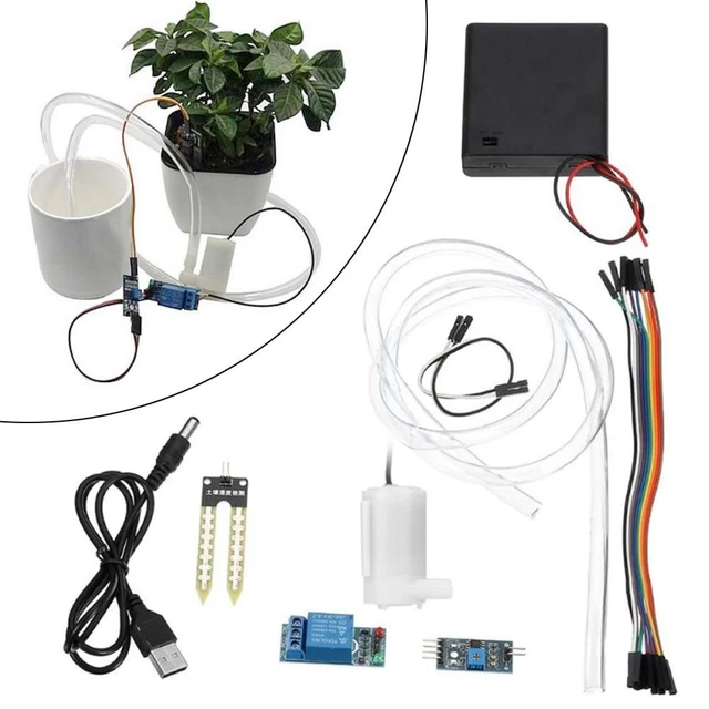 SOIL MOISTURE SENSOR Irrigation System Automatic Watering Module Pump ...