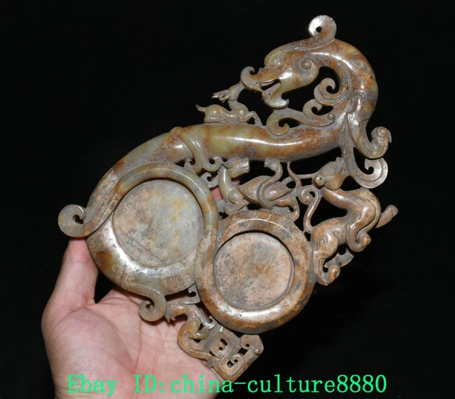 9 &NATURE WADA yusculpture 4 animaux divins tortue Dragon basalte cerf ...