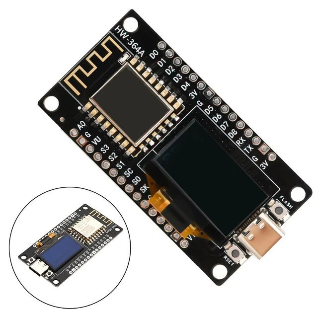 INNOVATIVE FOR ESP8266 Development Kit Featuring OLED Display and WiFi ...