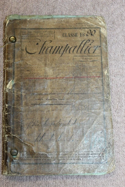 GREAT ORIGINAL WW1 French Army Identified Soldier's Identity Service ...