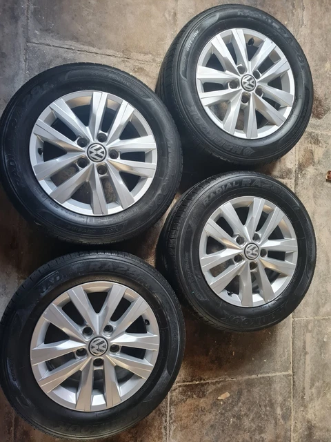 VW VOLKSWAGEN T5 T6 Clayton Alloy Wheels With Matching hankook Tyres ...