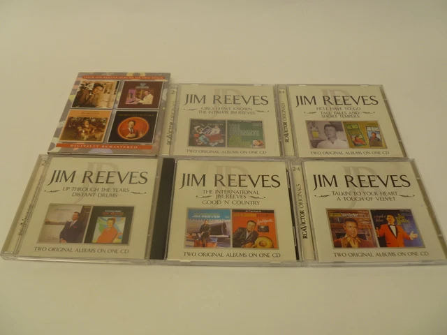 JIM REEVES - 14 x Albums across 6 x CDs - Excellent/Mint Condition £19. ...