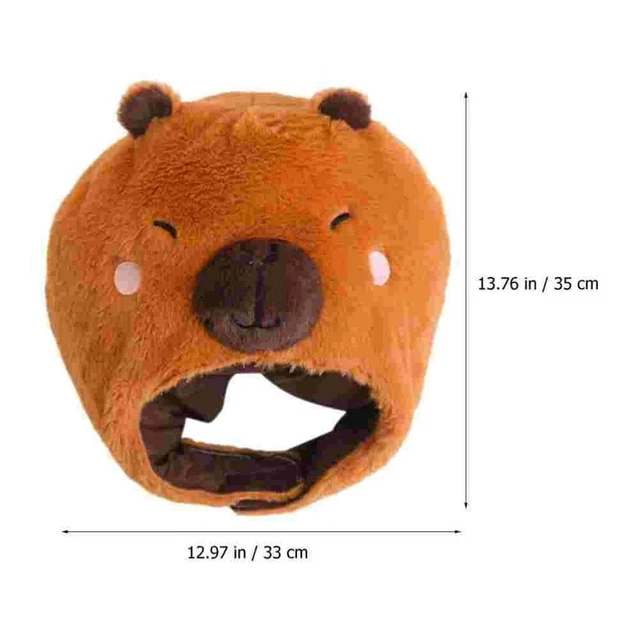 CARTOON CAPYBARA ANIMAL Hat Plush Capybara Animal Head Mask Outdoor £12 ...