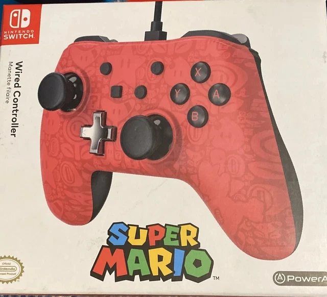 POWER A WIRED Controller Plus Super Mario Nintendo Switch Red Limited ...