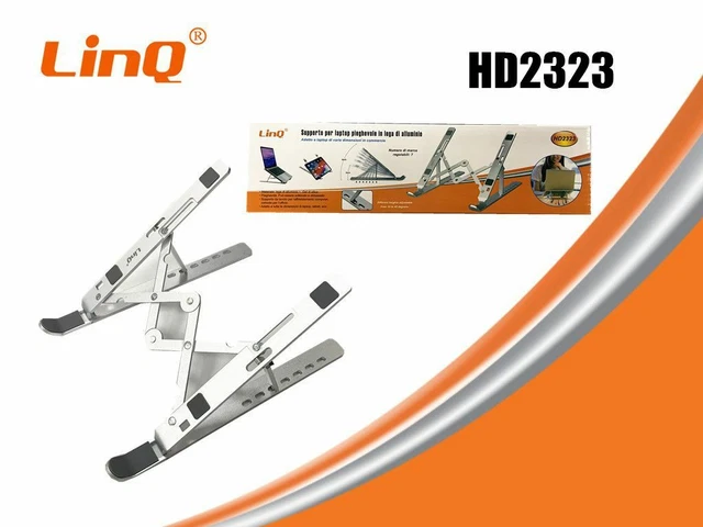 SUPPORT DE BASE Réglable En Aluminium Pour Pc Portable Tablette Linq ...