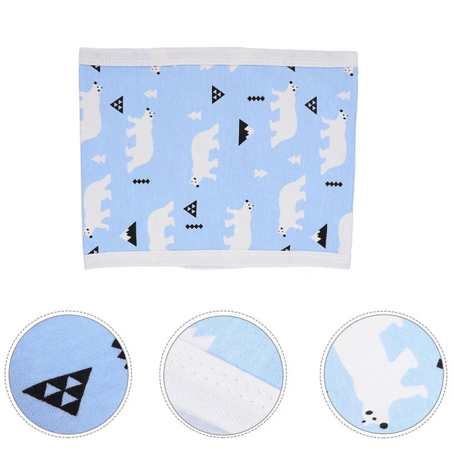 SKY-BLUE COTTON BELLY Button Newborn Bands Printed Navel Belt £10.59 ...