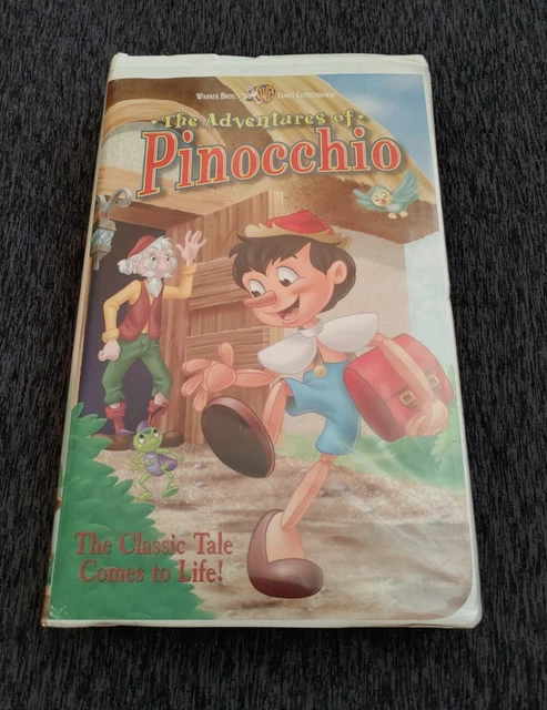 THE ADVENTURES OF Pinocchio (Rare Clamshell VHS) Warner Bros $99.99 ...