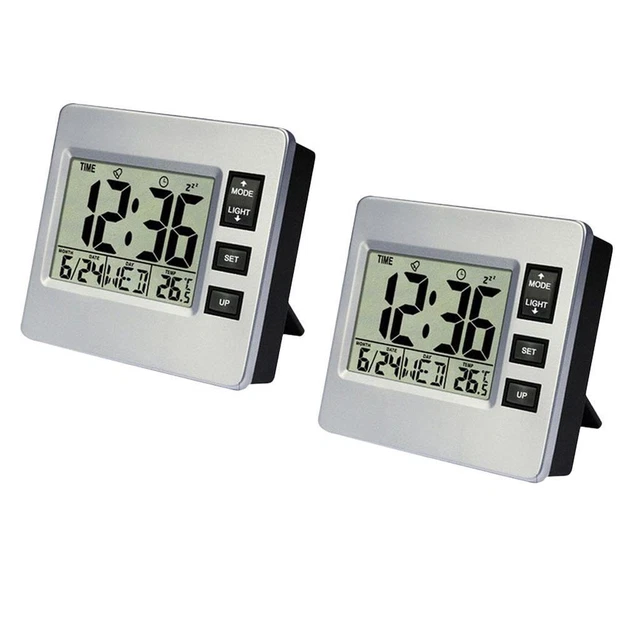EXTRA LARGE DIGITAL Wall Clock, Auto time Self Setting Alarm £13.78 ...