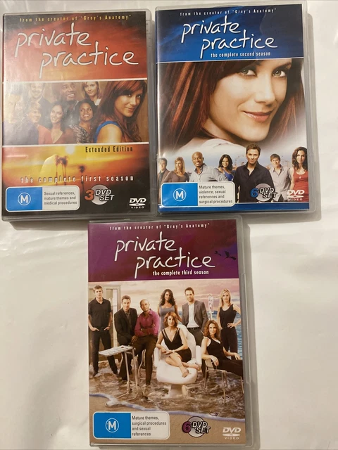 PRIVATE PRACTICE DVD First Second Third Season 1-3 (1,2,3) R4 Bundle ...