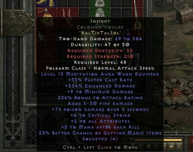 DIABLO 2: RESURRECTED CV INSIGHT (15 Med) D2R Softcore PC $5.99 - PicClick