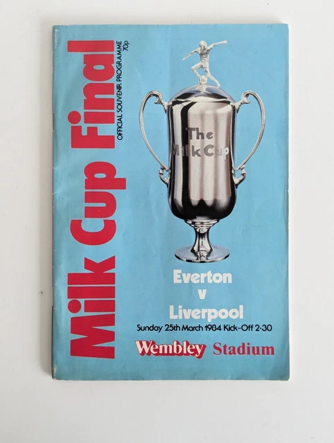 VINTAGE LIVERPOOL FC Football Programmes, League Cup / Milk Cup Final ...