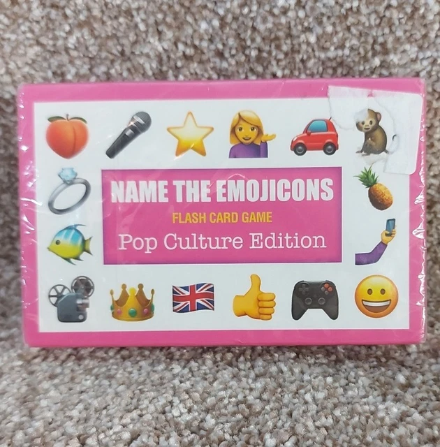 NAME THE EMOJI icons Flashcard Game Pop Culture Edition Family £7.99 ...