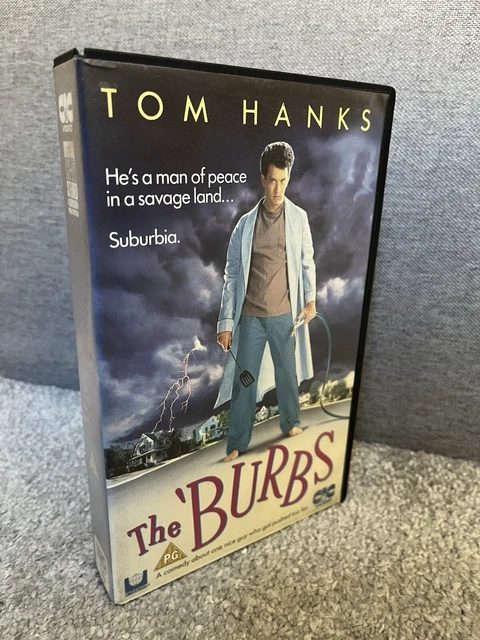 THE BURBS VHS Ex rental big box (VERY RARE) Tom Hanks Corey Feldman £20 ...