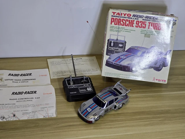 VINTAGE TAIYO RADIO Racer Porsche 935 Turbo RC Car Boxed And Working. £ ...