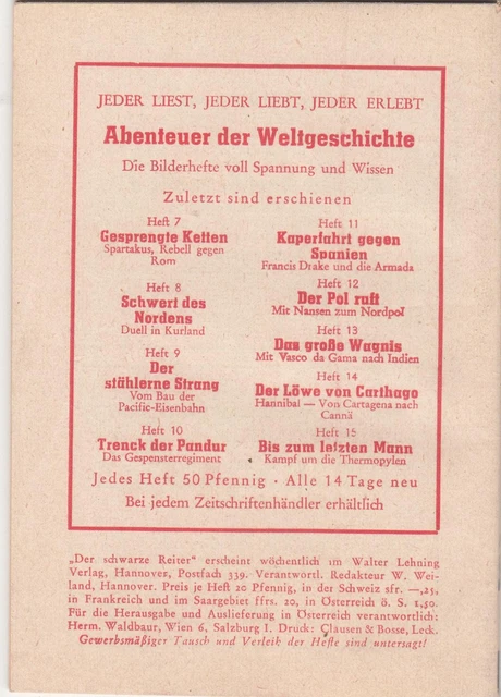 DER SCHWARZE REITER Kolibri Nr. 9 (Lehning Verlag), fast druckfrisch!! EUR 1,00 - PicClick DE