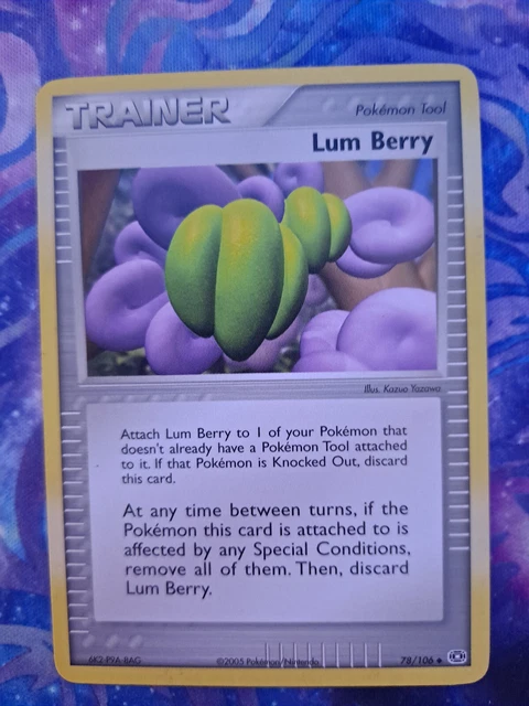 POKEMON - LUM Berry - Emerald - 78/106 - Non-Holo - Lightly Played ...