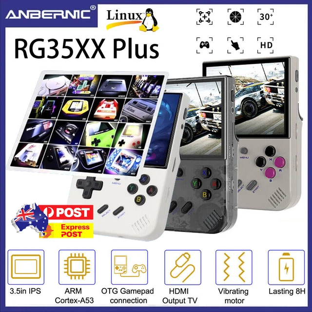 ANBERNIC RG35XX PLUS 3.5 Inch IPS Screen Linux Game Player 64+128G 10K ...