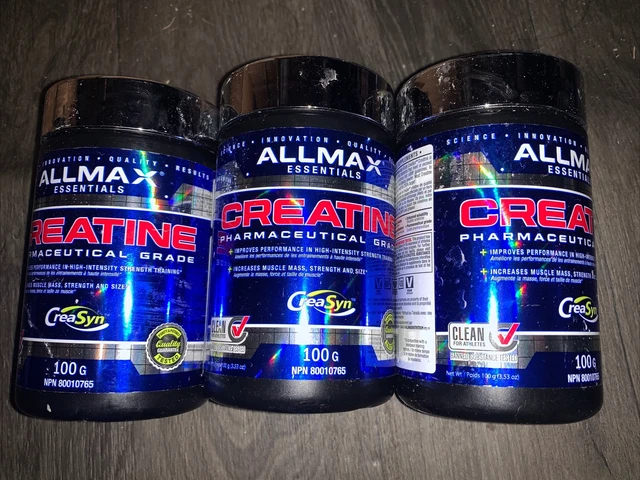 ALLMAX CREATINE, PHARMACEUTICAL Grade 100G Powder X3 £16.00 - PicClick UK