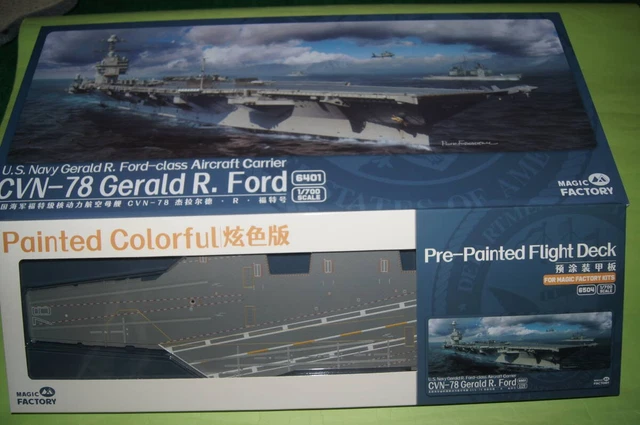 1/700 MGF CVN-78 Uss Gerald R Ford Prepainted Flight Deck EUR 331,52 ...