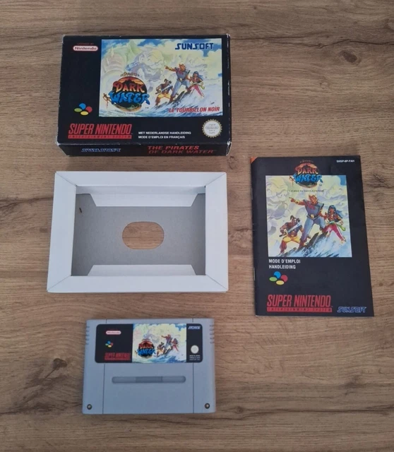 THE PIRATES OF Dark water snes SUPER NINTENDO FAH tres RARE exemplaire ...