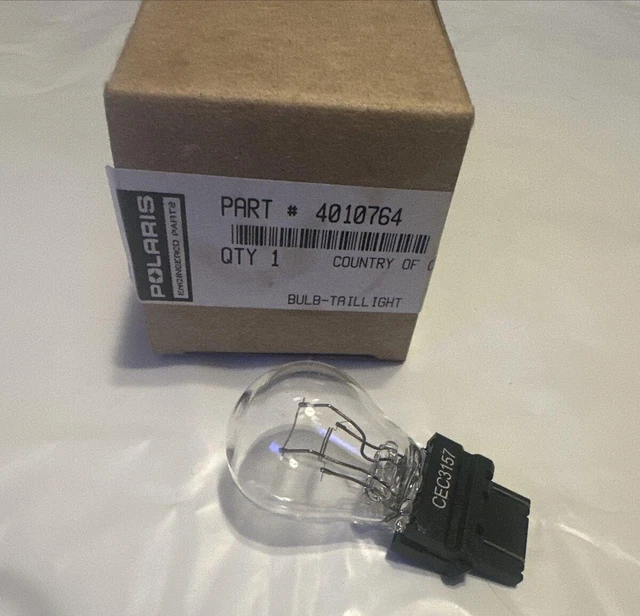 NEW OEM POLARIS SNOWMOBILE ATV 4010764 brake light Bulb, Tail/Stop, 27W ...
