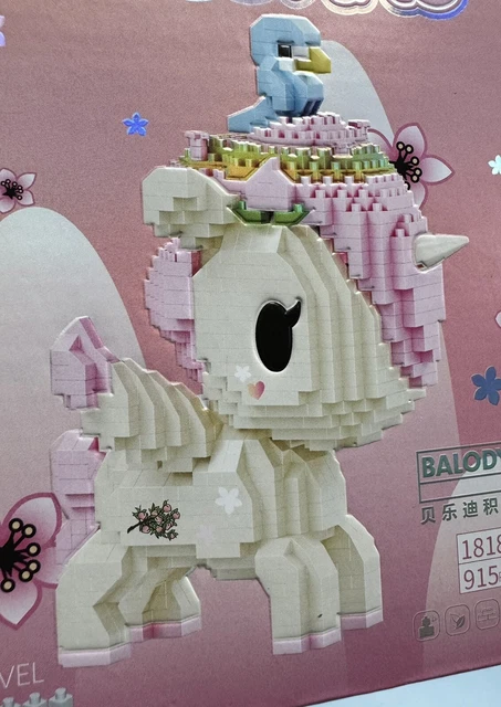 BALODY UNICORNO TOKIDOKI Einhorn 915 PCS 7,6x12,4x14,8cm Klemmbausteine ...
