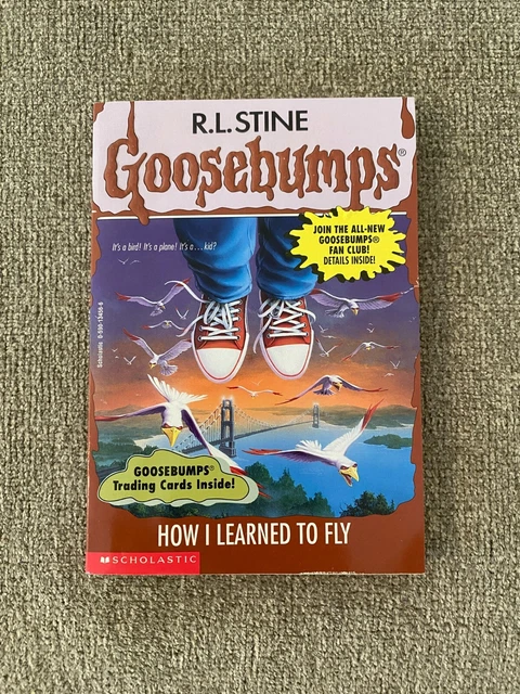 GOOSEBUMPS #52 HOW I Learned To Fly avec autocollants, signets et ...
