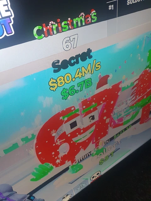 FORTNITE STEAL THE brainrot Christmas 67 very rare and wanted £31.94 ...