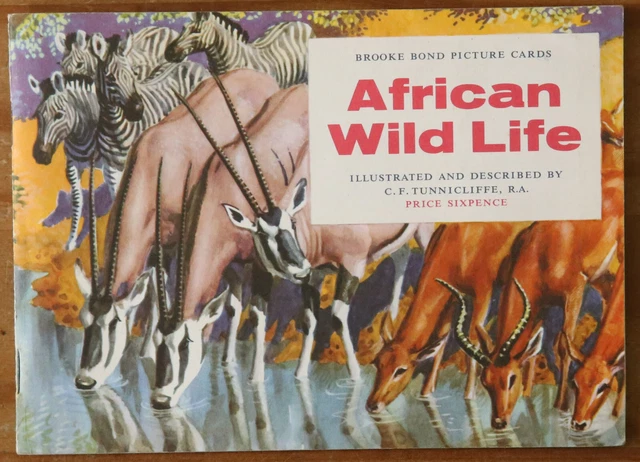BROOKE BOND PICTURE Cards - African Wild Life - Part Set (35 Cards) in ...