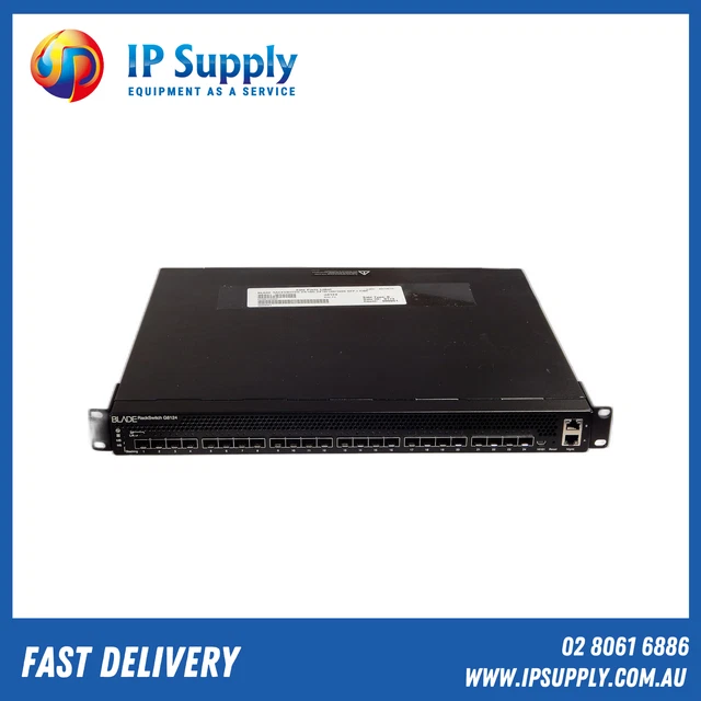 IBM G8124E G8124-E Blade RackSwitch 24 Port 10GbE SFP+ Ethernet Switch ...