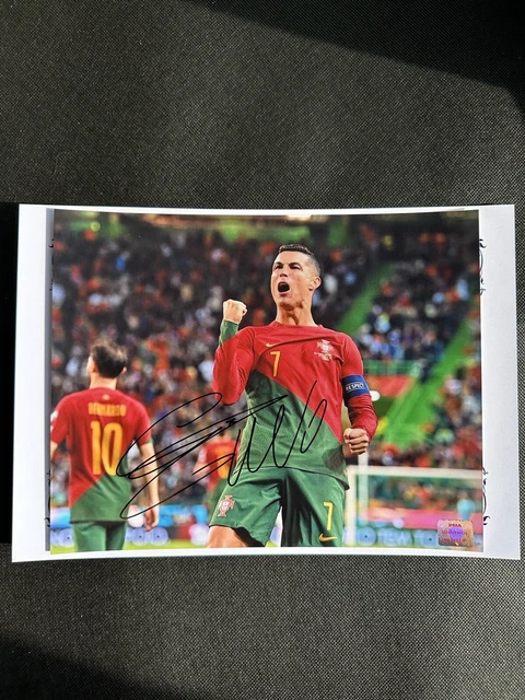 CRISTIANO RONALDO PORTUGAL Rare Hand Signed Photo Autograph 8X10 Rare ...