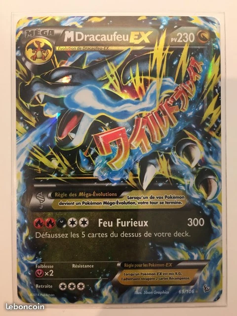 CARTE POKÉMON MÉGA Dracaufeu EX 69/106 XY Etincelles FR Neuve EUR 269 ...