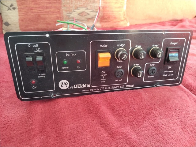 ZIG CF9 DISTRIBUTION SYSTEM 230V 12V MOTORHOME, CARAVAN, Boat Campervan Charger £99.00 - PicClick UK