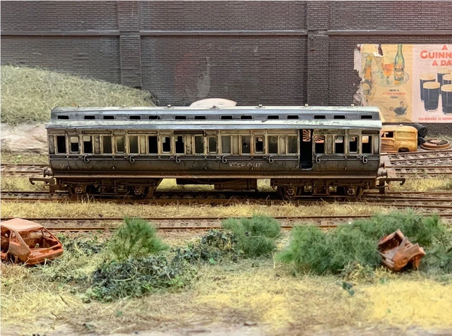 OO GAUGE COACH weathered GWR Clerestory Coach. Ref G1 £28.99 - PicClick UK