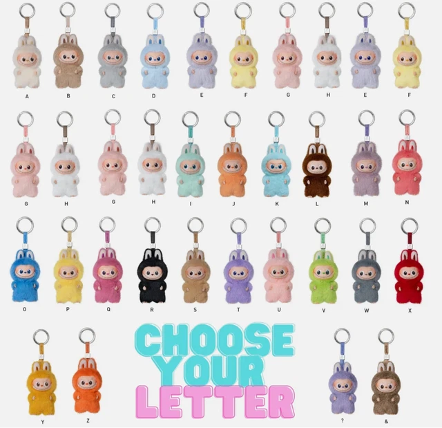 LABUBU V4 PIN for Love A-M Popmart Authentic CHOOSE YOUR LETTER £34.96 ...