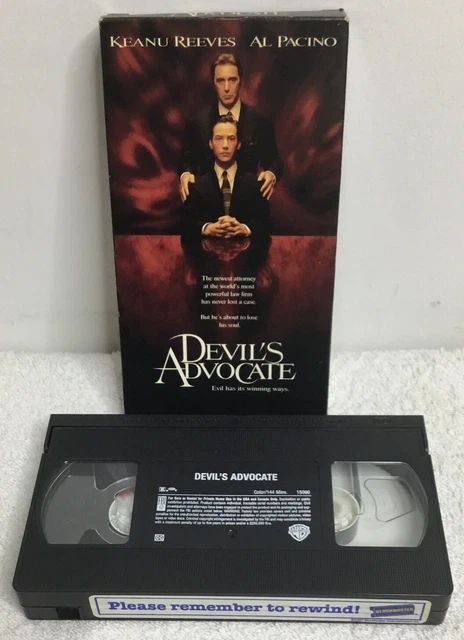 DEVIL’S ADVOCATE (VHS, 1998) Al Pacino, Keanu Reeves, Blockbuster Video ...