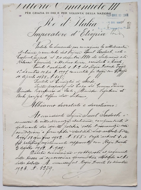 BENITO MUSSOLINI SIGNED Document, 1936 - Italian Fascist Leader £100.00 ...