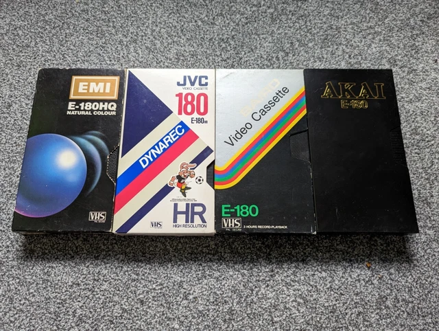 4 USED VHS Video Tapes with 80s TV Recordings £3.99 - PicClick UK