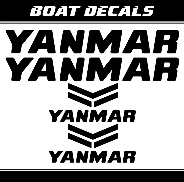 AUFKLEBER YANMAR BAGGER Maschine Motor Boot engine sticker Traktor ...